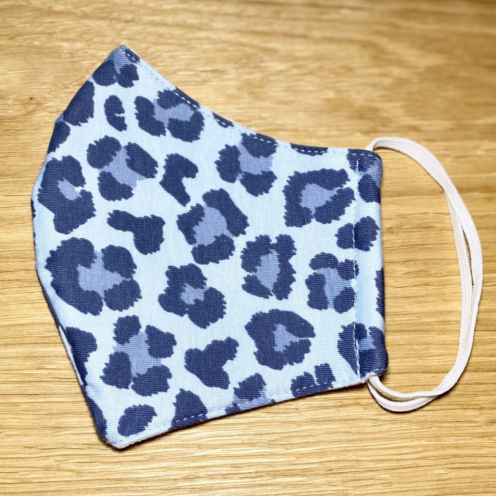 Leo blau - Stoffmaske aus Jersey - stoffmaske.de